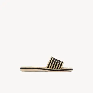 Chloé Sand Slide - Black - White