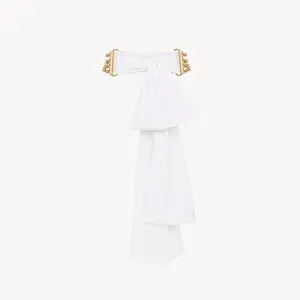 Chloé The Bow Chain Belt XL White