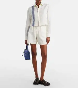 JW Anderson Cropped Linen Shirt - White