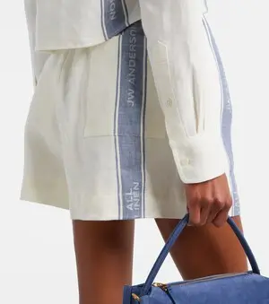 JW Anderson Cropped Linen Shirt - White