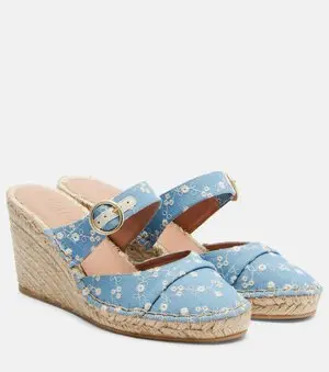 Women's Denim Wedge Shoes