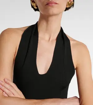 Khaite Halterneck Bodysuit - Black