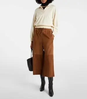 YVES SALOMON Suede Culottes