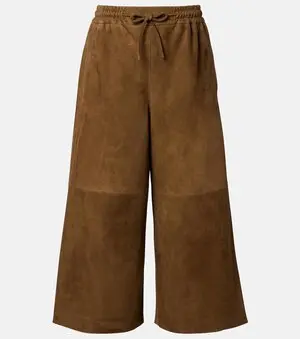 YVES SALOMON Suede Culottes - Brown