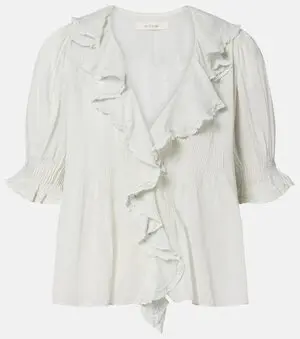 DÔEN Dôen Embroidered Cotton Shirt