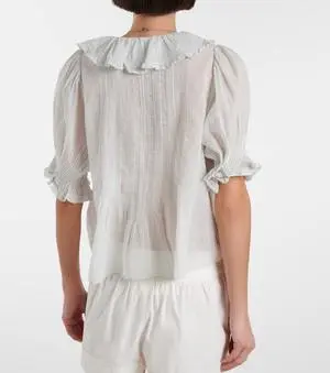 DÔEN Embroidered Cotton Shirt