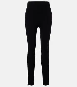 JIL SANDER High-rise Skinny Trousers - Black