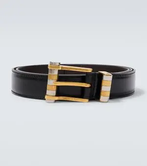 Versace Leather Belt - Black