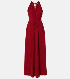 Max Mara Alamaro Halterneck Jumpsuit - Red
