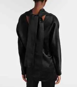TOTEME Draped Satin Blouse