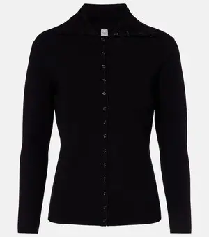 TOTEME Knitted Cardigan - Black