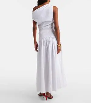 Staud Procida Cotton Poplin Maxi Skirt - White