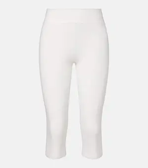 TOTEME Knitted Capri Pants - White