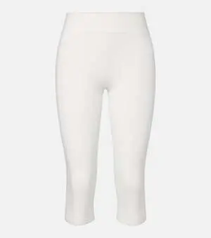 TOTEME Knitted Capri Leggings - White