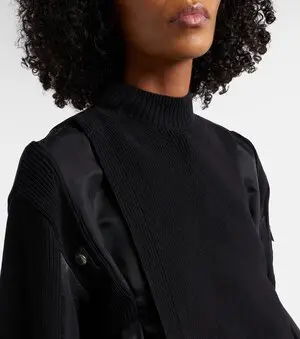 Sacai Paneled Blouson Jacket