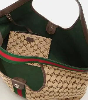 Gucci Large Gg Canvas Tote Bag - Beige
