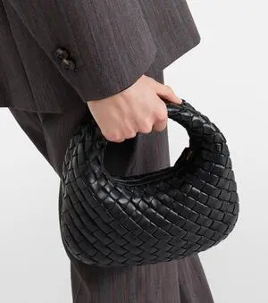 Bottega Veneta Baby Veneta Top Handle Bag - Black