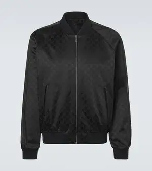 Gucci Gg Cotton-blend Satin Bomber Jacket