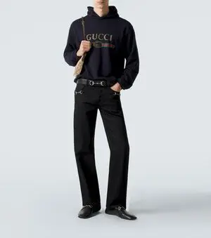 Gucci Logo Jersey Hoodie