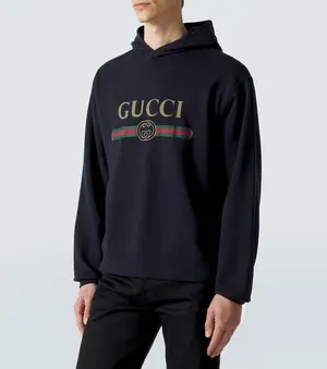 Gucci Logo Jersey Hoodie