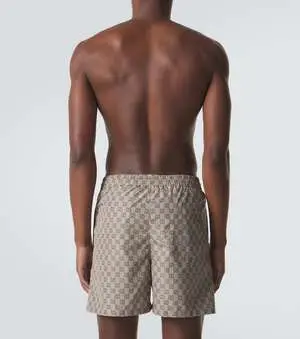 Gucci Gg Print Swim Trunks