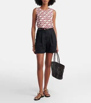 Max Mara Pelota Printed Top - Brown