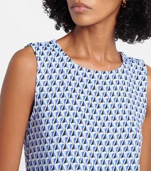 Max Mara Pelota Printed Tank Top - Blue