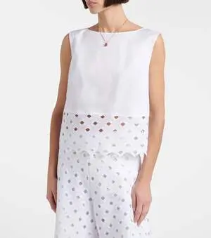 Max Mara Maggio Cotton-blend Top