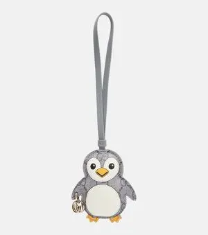 Gucci Penguin Gg Bag Charm - Grey