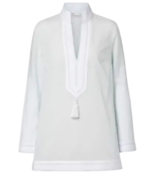 Tory Burch Cotton Kaftan - Blue