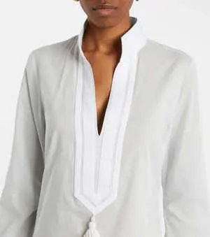Tory Burch Cotton Kaftan - Blue