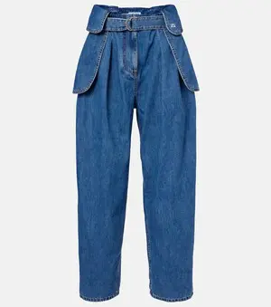 Loewe Belted Wide-leg Jeans - Blue