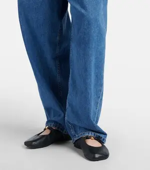 Loewe Belted Wide-leg Jeans - Blue
