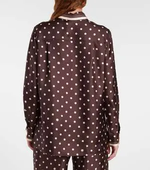 Zimmermann Polka-dot Silk Shirt