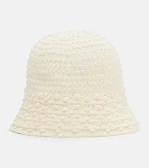 ERES Carats Crochet Bucket Hat - Beige