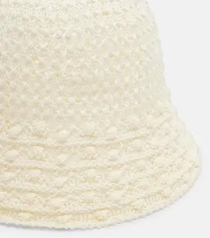 ERES Carats Crochet Bucket Hat - Beige