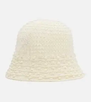 ERES Carats Crochet Bucket Hat - White