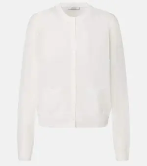 Dorothee Schumacher Summer Semi-sheer Cotton-blend Cardigan - White