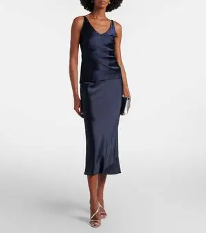 Dorothee Schumacher Silk-blend Top - Blue