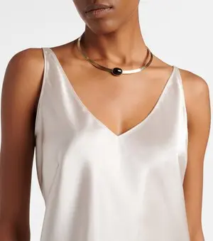 Dorothee Schumacher Silk-blend Satin Top - White