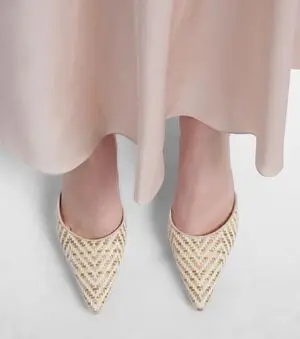 Manolo Blahnik Carolyne Woven Mules