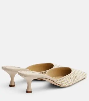 Manolo Blahnik Carolyne Woven Mules