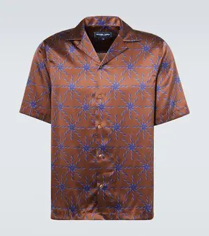 Frescobol Carioca Roberto Silk Shirt - Brown
