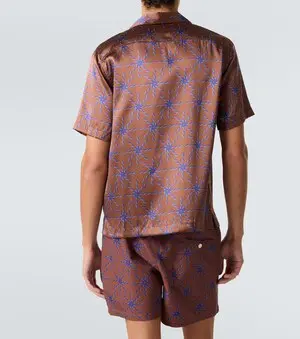 Frescobol Carioca Roberto Silk Shirt - Brown