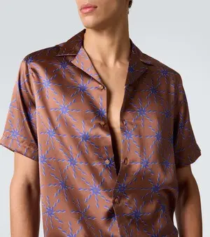Frescobol Carioca Roberto Silk Shirt - Brown