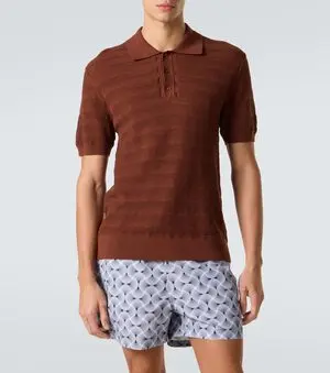 Frescobol Carioca Vidal Knit Cotton Polo Shirt