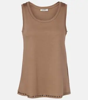 Max Mara Furetto Embellished Tank Top
