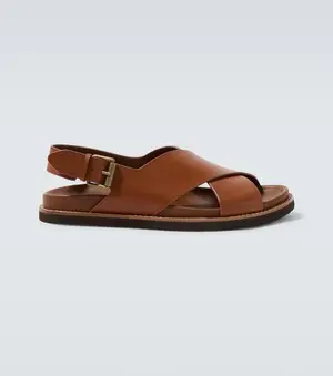 Polo Ralph Lauren Leather Sandals - Brown