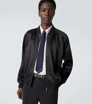 Gucci Web Stripe Neck Tie - Blue