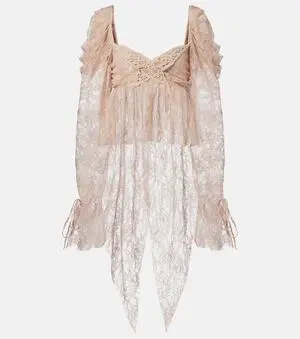 Blumarine Lace Blouse - Pink